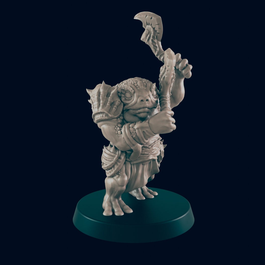 Bullywug - EC3D, DnD | Frog | Monster| Swamp | Shaman | Fighter | 32mm ...