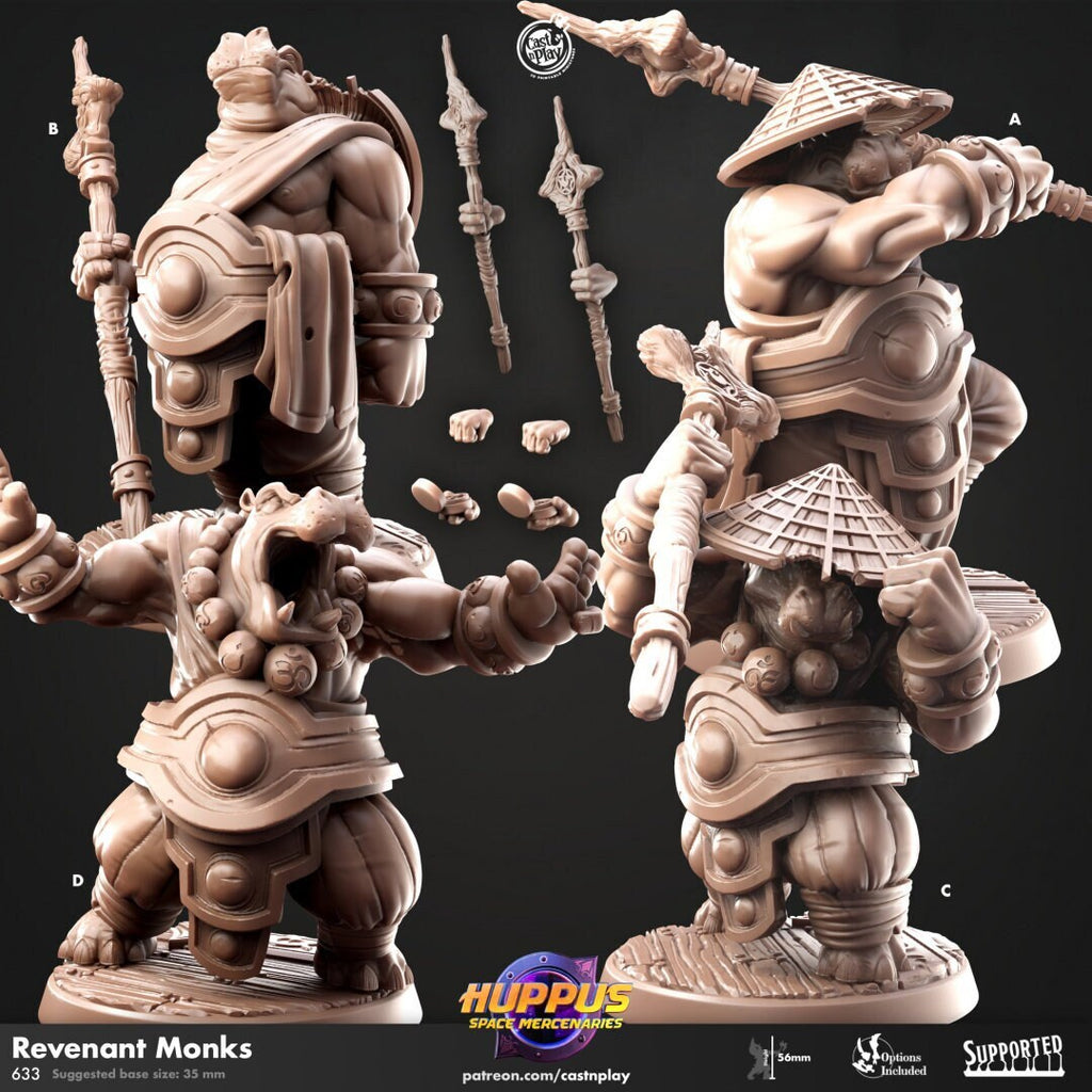 Revenant Monks - Cast n Play Huppus Space Mercenaries | DnD Miniature ...