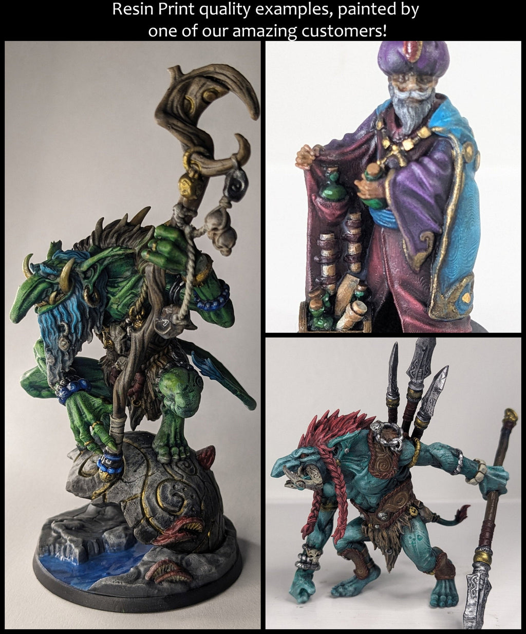 Female Human Fighter dnd Mini with polearm - Artisan Guild | Barbarian ...